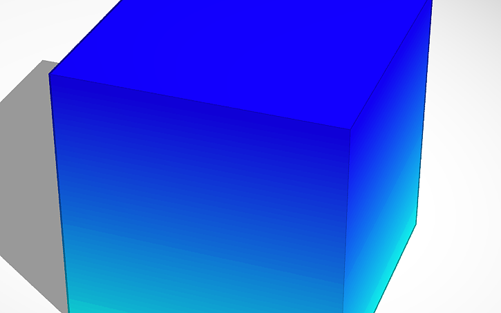 3D design Blue Gradient - Tinkercad