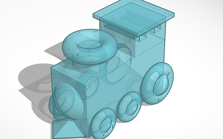 3D design Toy Train - Tinkercad