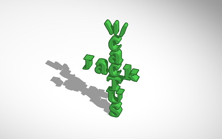 3d Design Cactus Jack Tinkercad