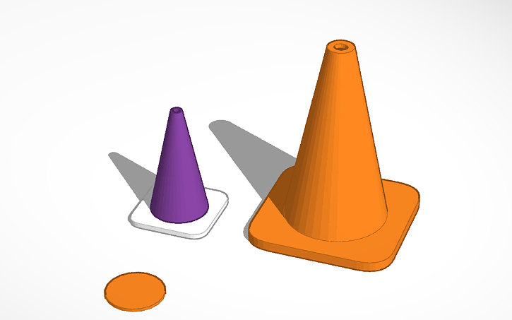3D design Traffic Pylon - Tinkercad