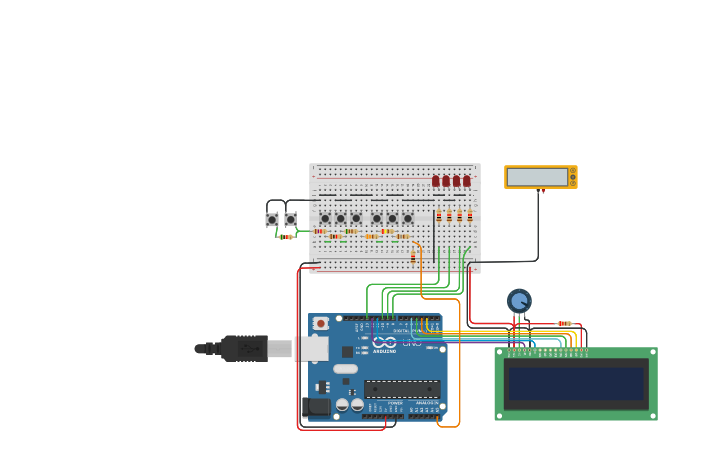 Circuit design EM pinball scoring system V2 - Tinkercad