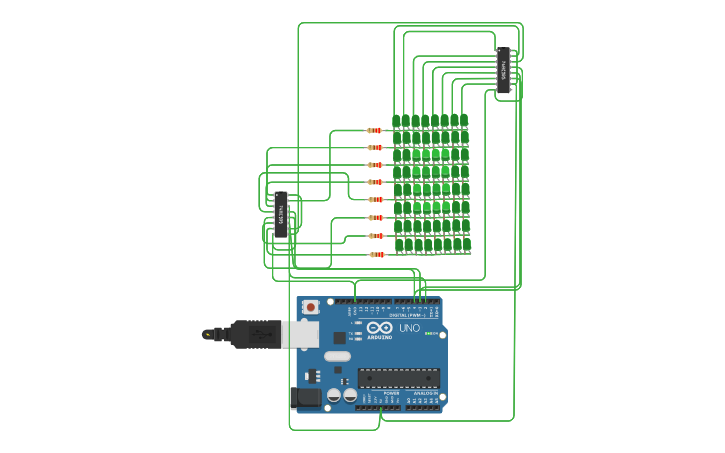 Circuit Design Copy Of Матрица дз Tinkercad