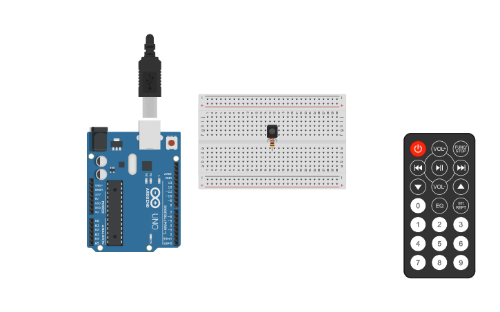 Circuit design ir sensor - Tinkercad