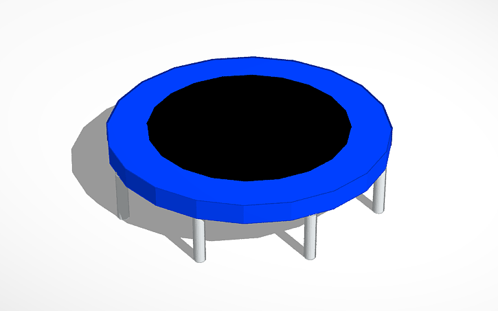 3D design trampoline - Tinkercad