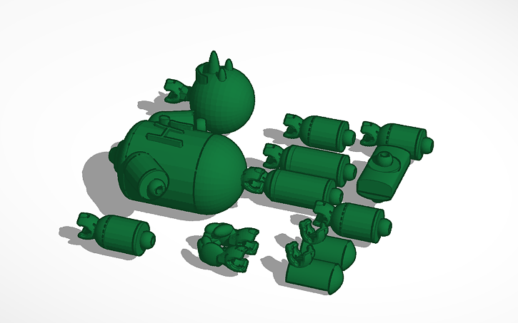 3D design Moving Human - Tinkercad