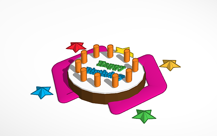 3d Design Happy 10th Birthday Tinkercad 6605