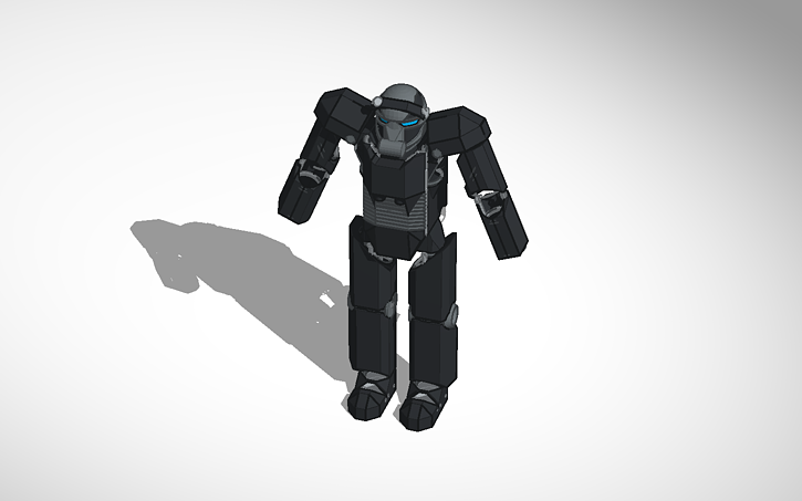 3D design Full Exosuit Concept with armor and Helmet 1 | Tinkercad