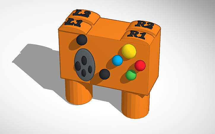 3D design Evan's Gaming Controller Game Piece - Tinkercad