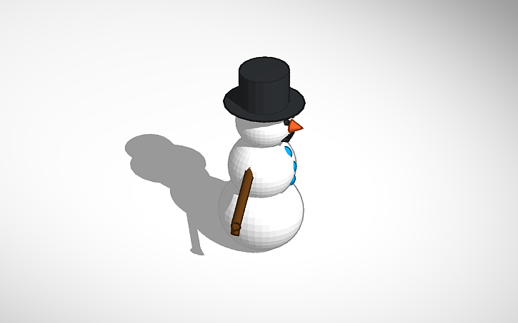 3D design Snowman | Tinkercad
