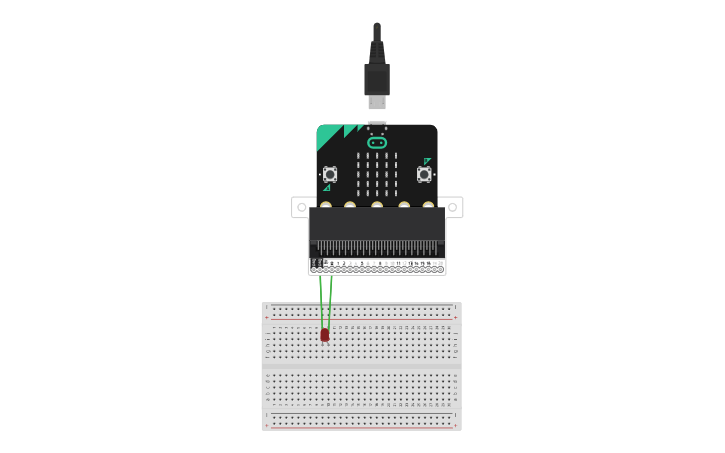Circuit design LED Light | Tinkercad