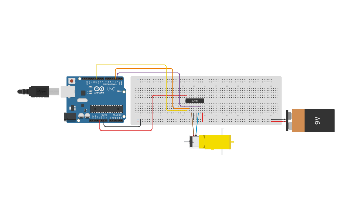 Circuit design Pratica 4 - Motor/L293D | Tinkercad