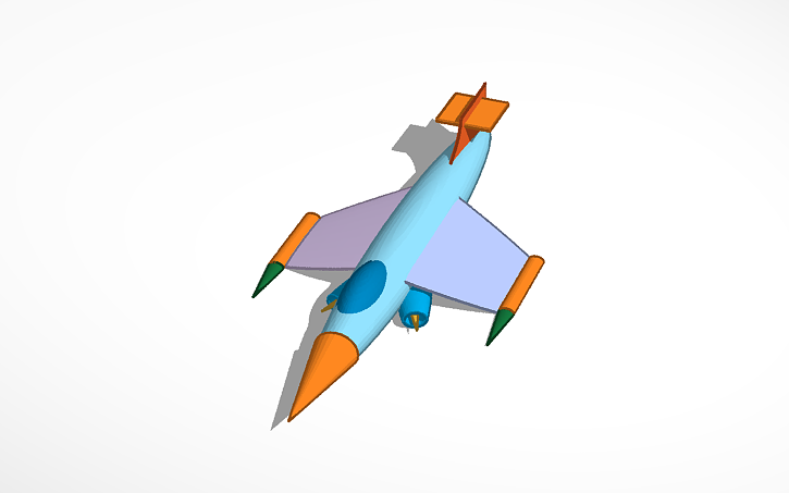 3D design fighter jet - Tinkercad