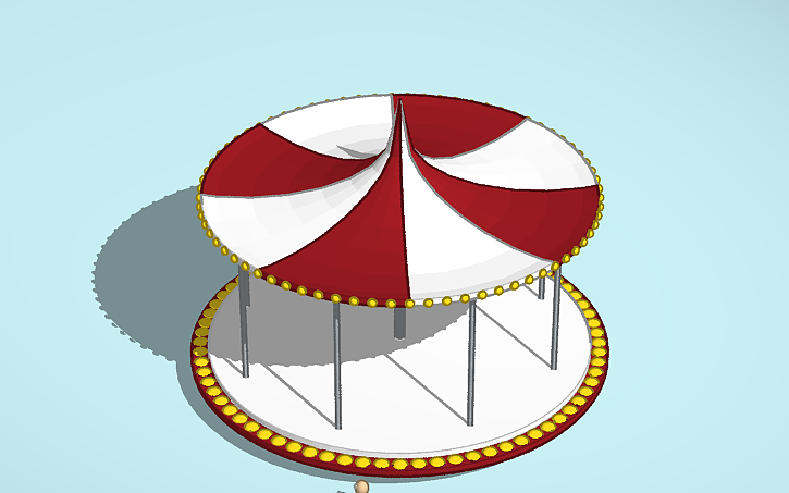 3D design Copy of Carousel Challenge - Tinkercad