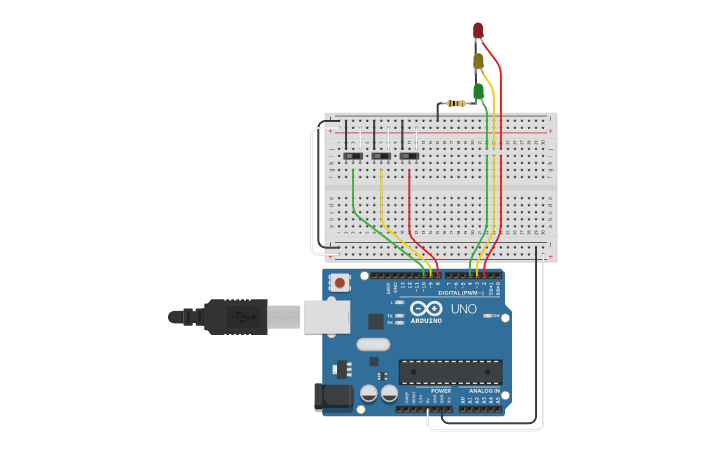 Circuit design [Clase 4 2021] - Desafio 2 s/codigo | Tinkercad