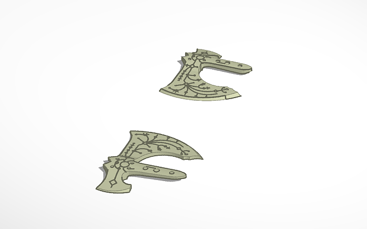 3D design axe head - Tinkercad