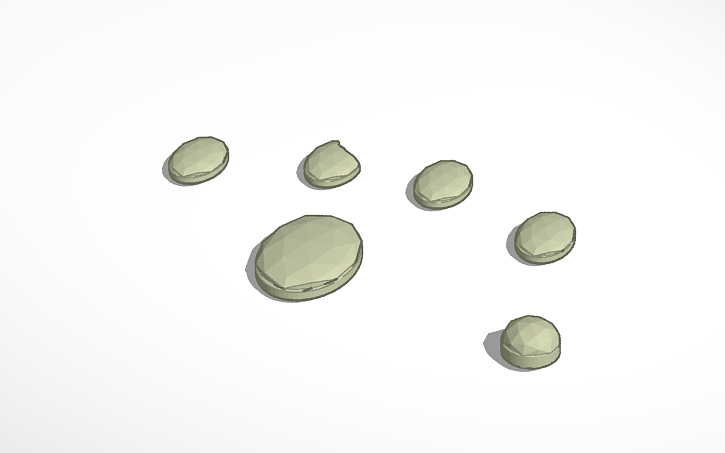 3D design Infinity Stones - Tinkercad