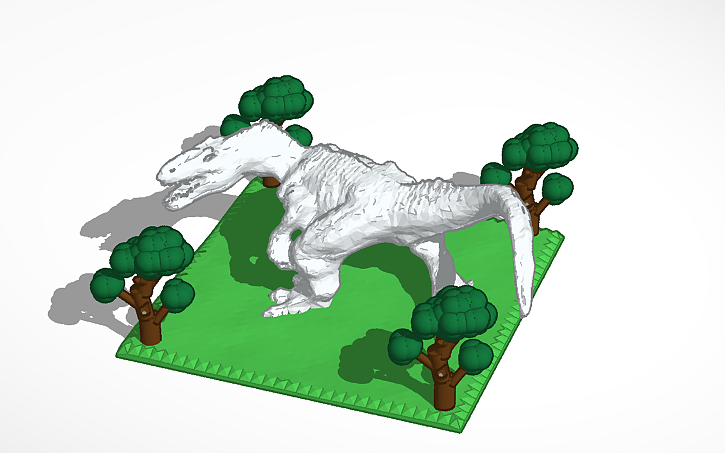 3D design Giant Dinosaur - Tinkercad