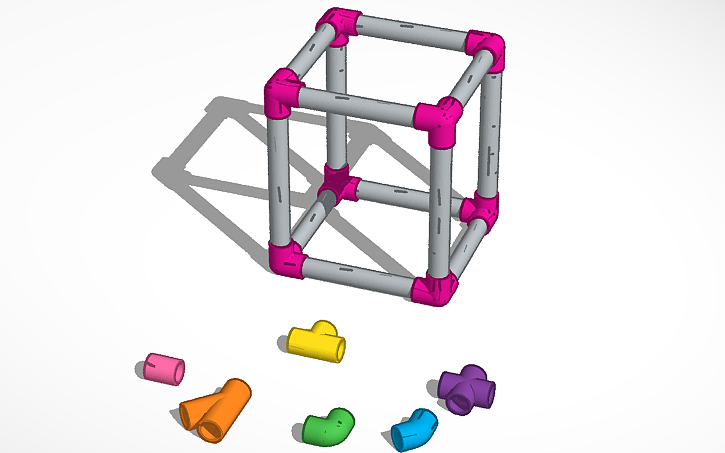 3D design PVC BASE - Tinkercad
