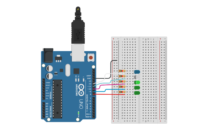 Circuit design Elvis Huang Chaser-2C | Tinkercad