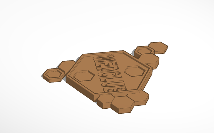 3D design MedClub by Dr. Jenn Logo coaster - Tinkercad 3D design MedClub by Dr. Jenn Logo coaster - Tinkercad