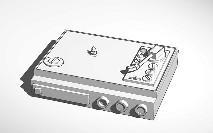 3D design Base Player - Record Player Project | Tinkercad