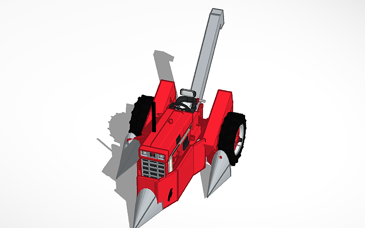 3D design corn picker on a 606 - Tinkercad