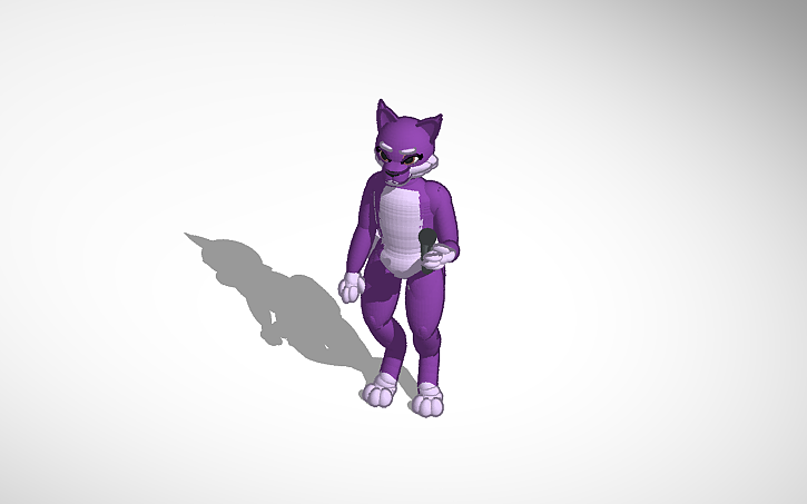 3D design Shining Amethyst Furry OC - Tinkercad