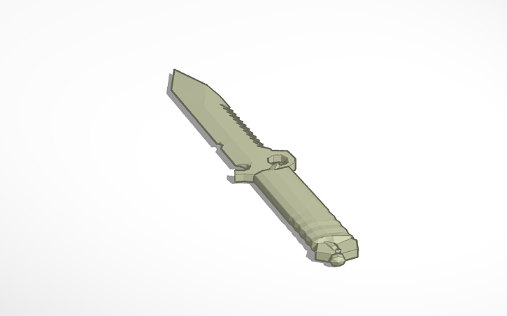 3D design call of duty knife - Tinkercad