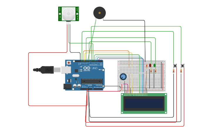 Circuit Design Progetto Arduino Giulio Llaftiu Tinkercad