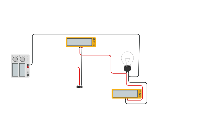 Circuit design Esercitazione amperometro - Tinkercad