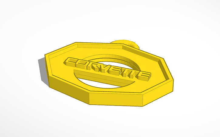 3D design Corvette Keychain | Tinkercad