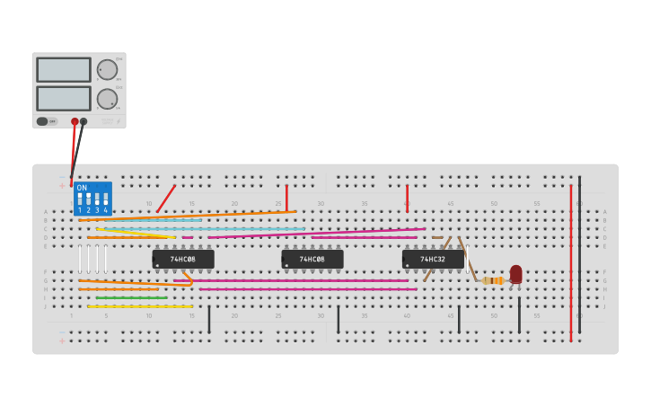 Circuit design 2.1.6 Simplified Majority Vote Project (Tinkercad ...