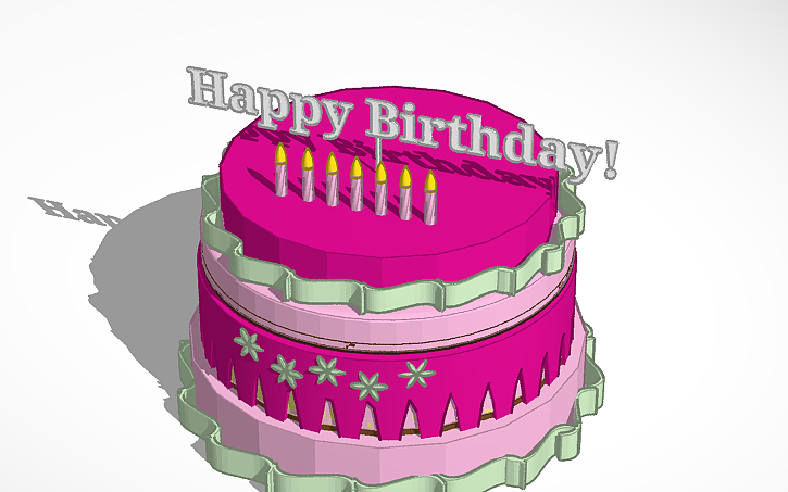 3D design Happy Birthday! - Tinkercad