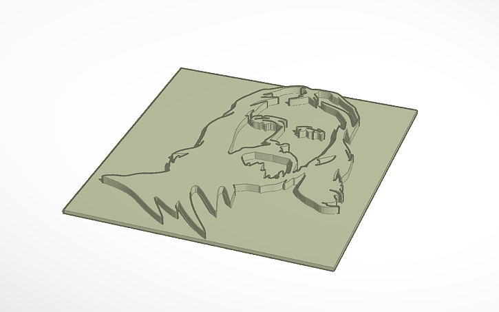 3D design luminaria Jesus - Tinkercad