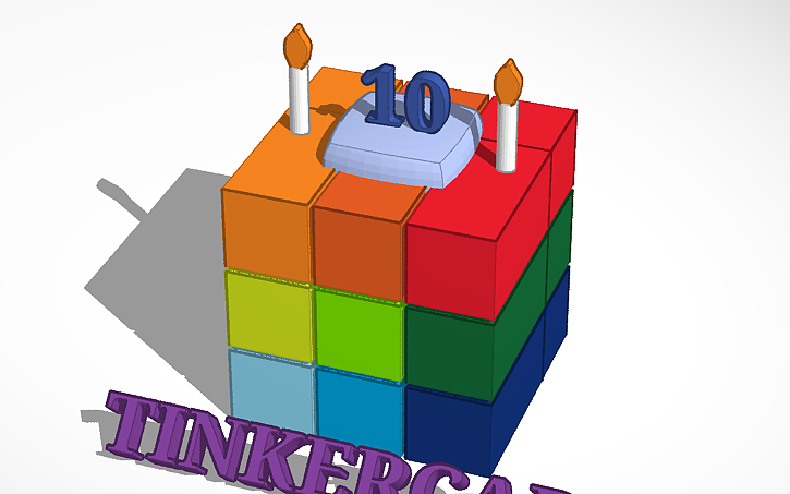 3D design Happy Birthday TINKERCAD | Tinkercad
