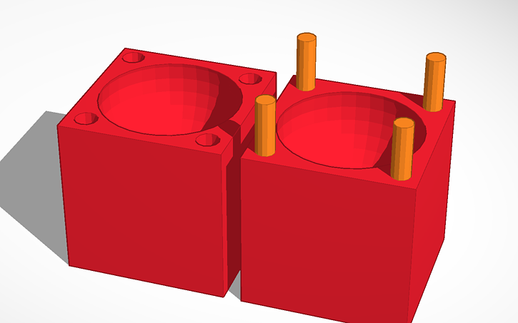 3D design Ice Sphere Mold - Tinkercad