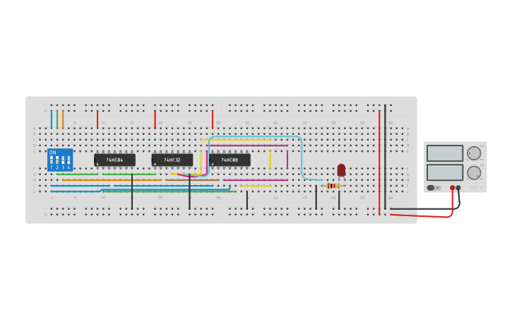 Circuit Design Realization Of Function Using Basic Gates Tinkercad