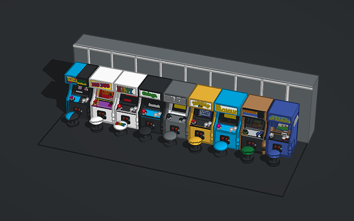 3D design arcade machine's | Tinkercad