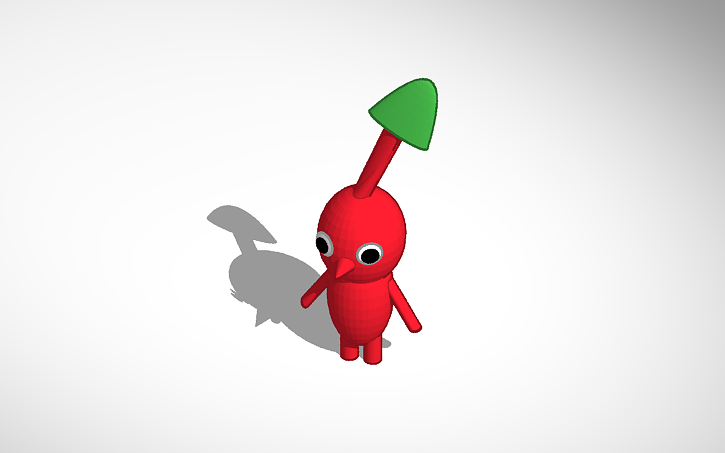 3D design Copy of red pikmin | Tinkercad