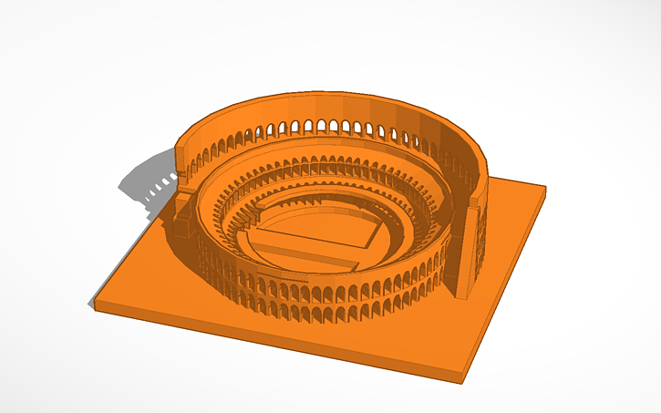 3D design coliseo/coliseum - Tinkercad