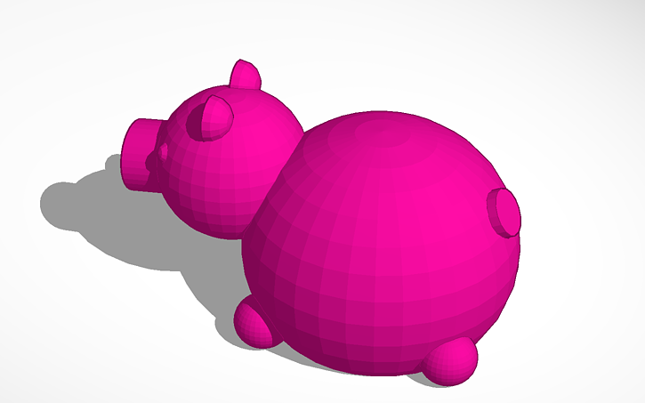 3D design Piggy | Tinkercad