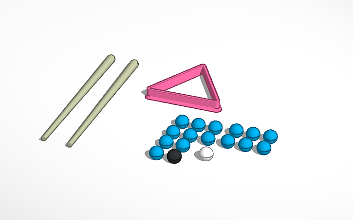 3D design Pool Table Parts - Tinkercad