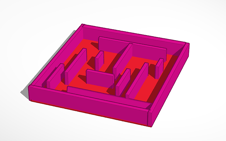 3D design maze | Tinkercad