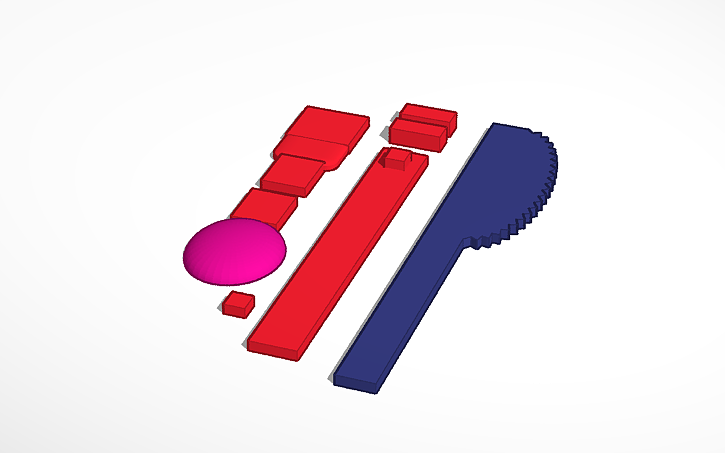 3D design Cutlery - Tinkercad