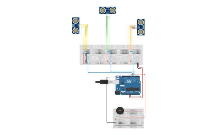 Circuit design Sensors - Tinkercad