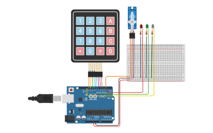 Circuit design 14 Locking device state machine | Tinkercad