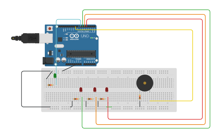 Circuit design Buzzer Tone - Tinkercad
