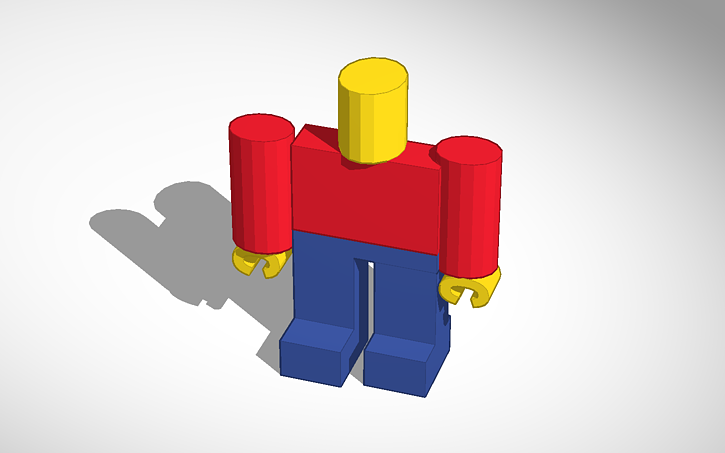 3D design Lego Minifigure Bob - Tinkercad