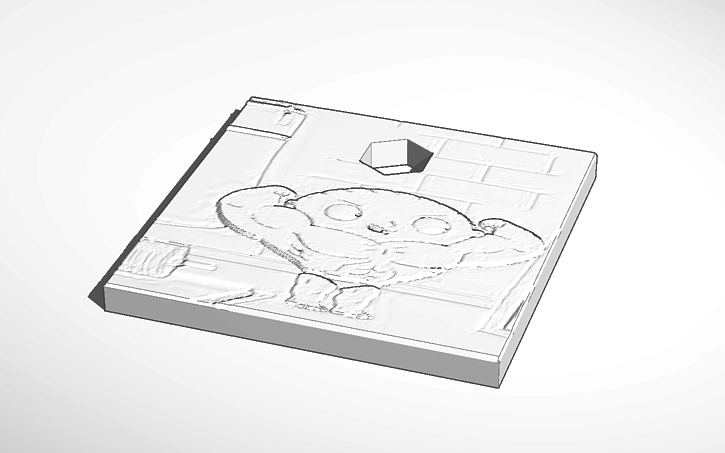3D design Buff Stewie Key Chain - Tinkercad