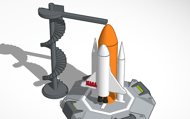 3D design Nasa space shuttle - Tinkercad